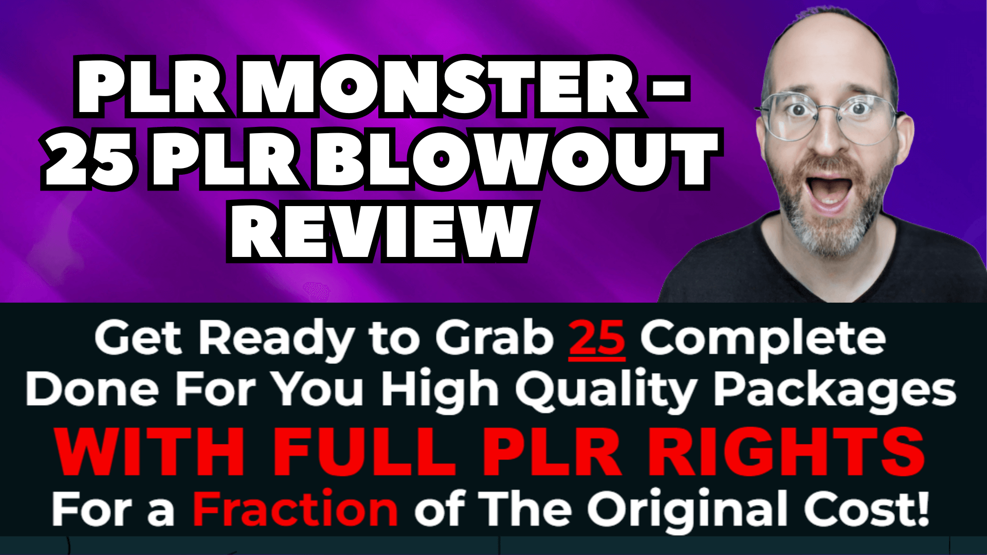PLR Monster - 25 PLR Blowout Review